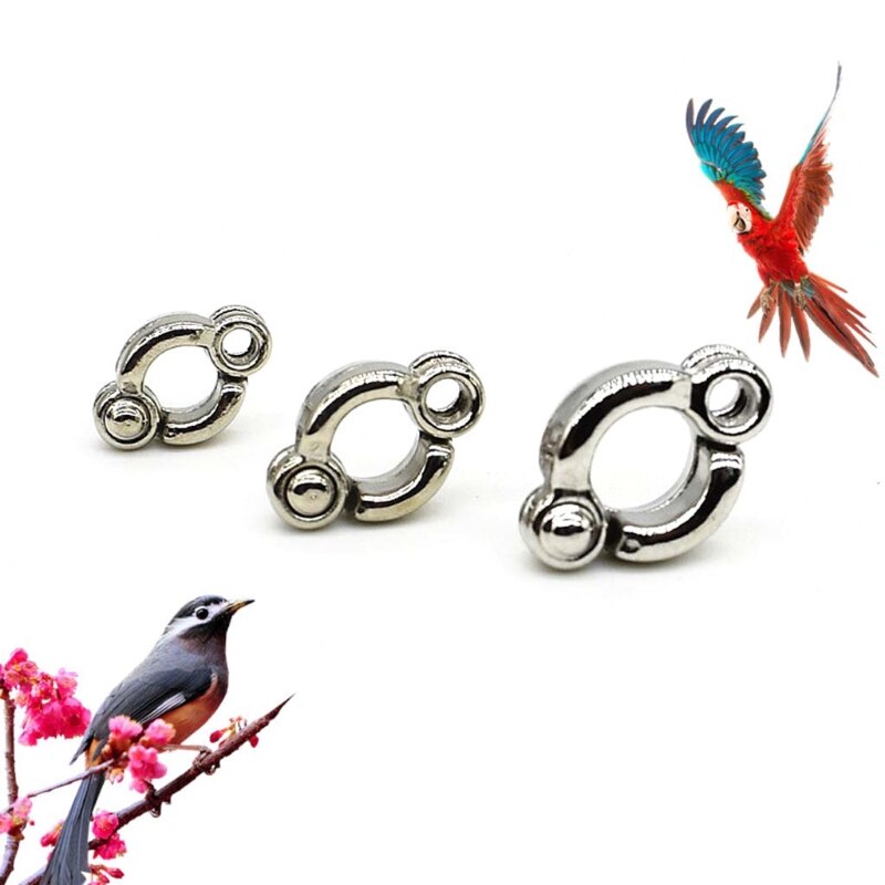 50 Pcs Alloy Dove Bands Bird Foot Ring Species Identify Training Rings ...