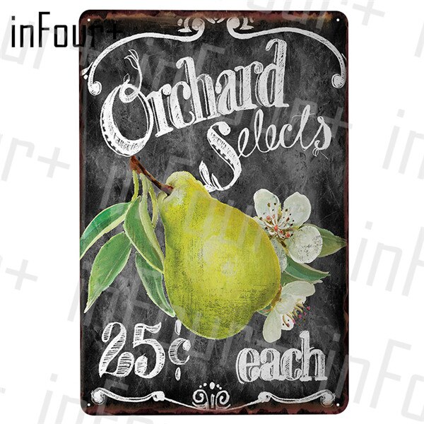 Fresh Lemon Metal Plate Tin Sign Plaque Metal Vint... – Grandado