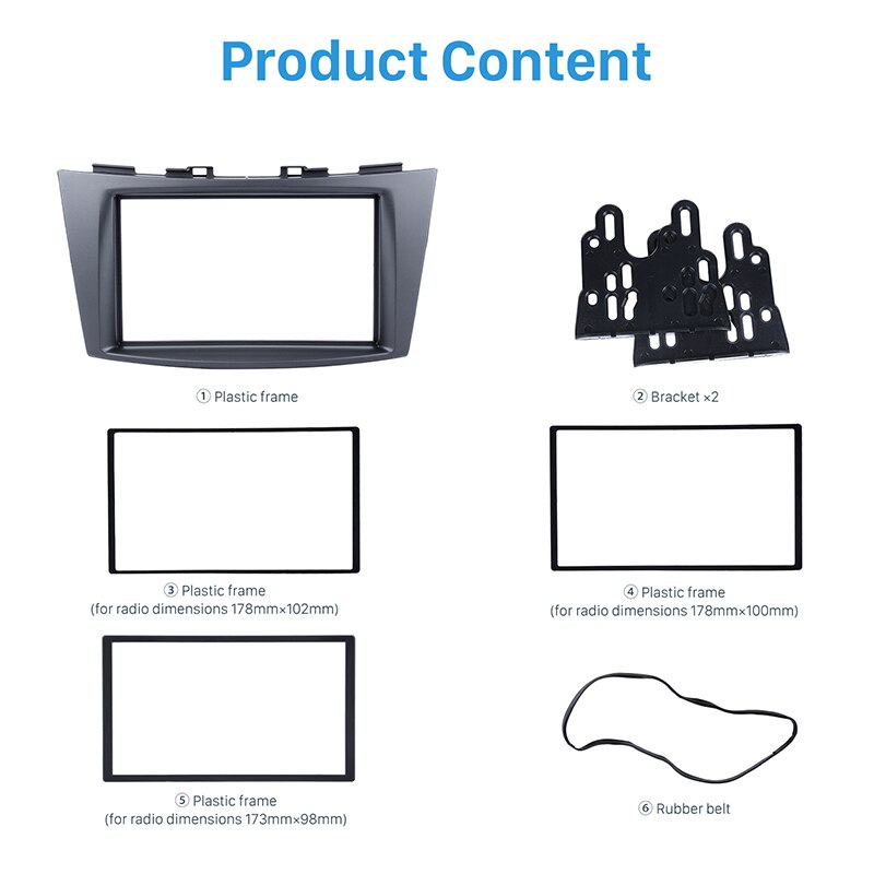 Seicane bilradio dvd cd fascia ramme rude til suzu... – Grandado