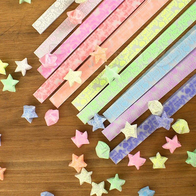 Papel de tira de plástico plegable Origami estrell... – Grandado