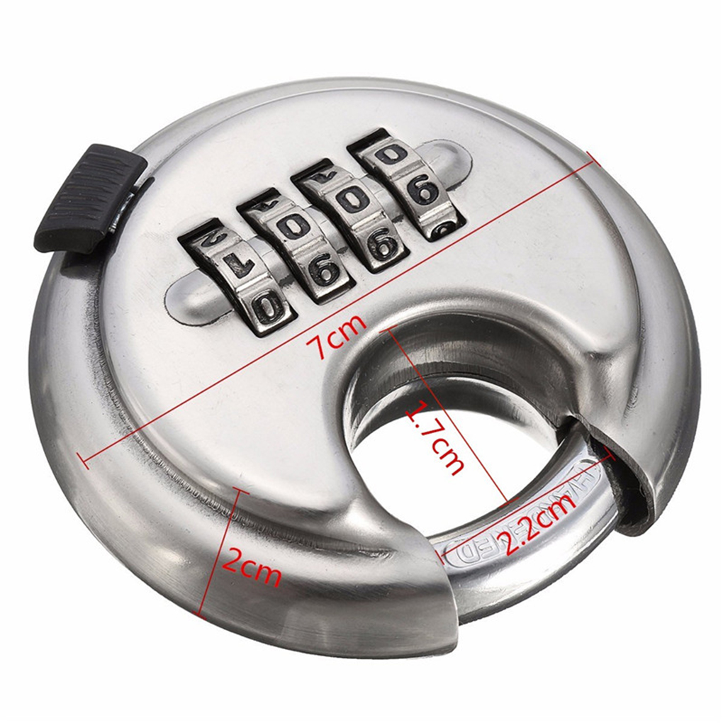 4 Digit Combination Combination Lock Stainless Ste... – Vicedeal