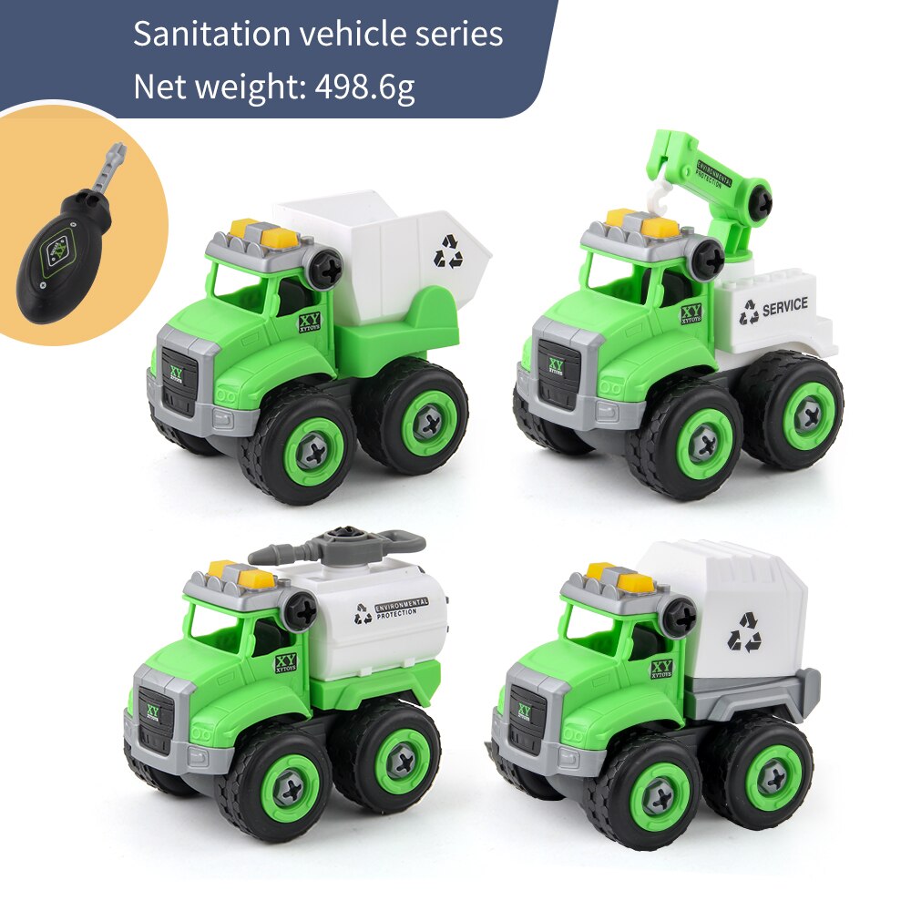 Mksafn 4pcs Construction Vehicle DIY Assembly Scre... – Grandado