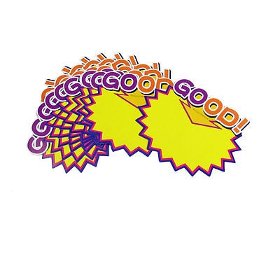 10 Pcs Supermarket Good Pattern Serrated Brim Adve... – Vicedeal