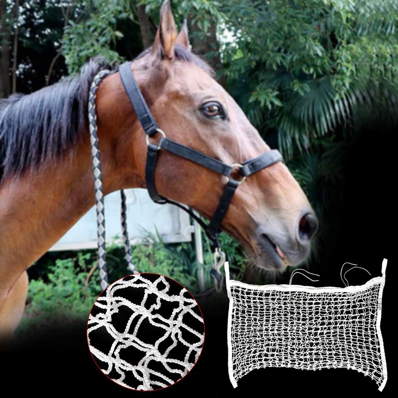 Slow Feed Hay Net Bag Full Day Horse Feeding Large... – Vicedeal