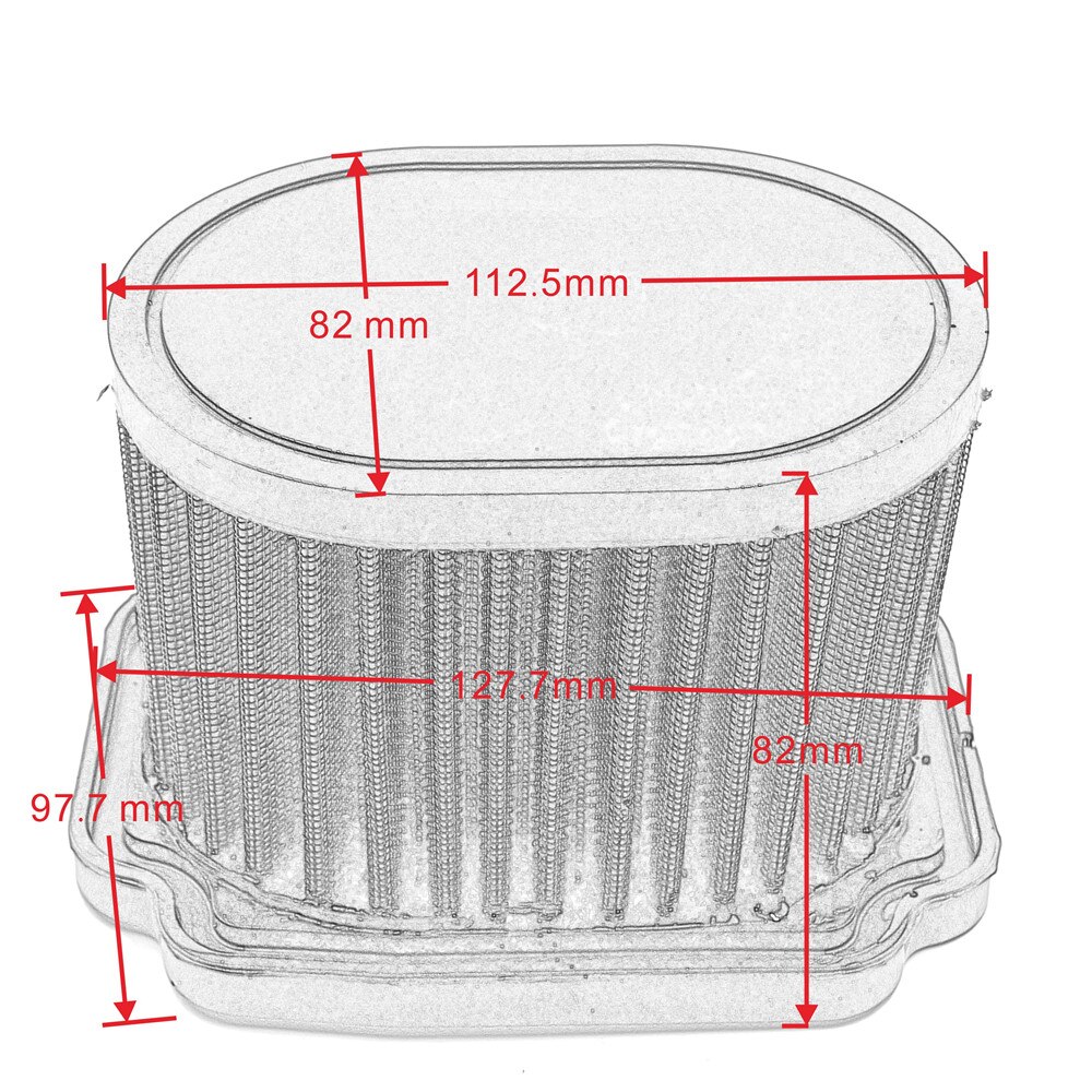 Motorcycle High Flow Air Filter Cleaner Element In... – Vicedeal