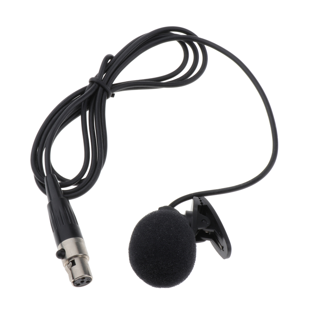 XLR 4 Pin Lavalier Microphone Condenser Tie Clip F... – Grandado
