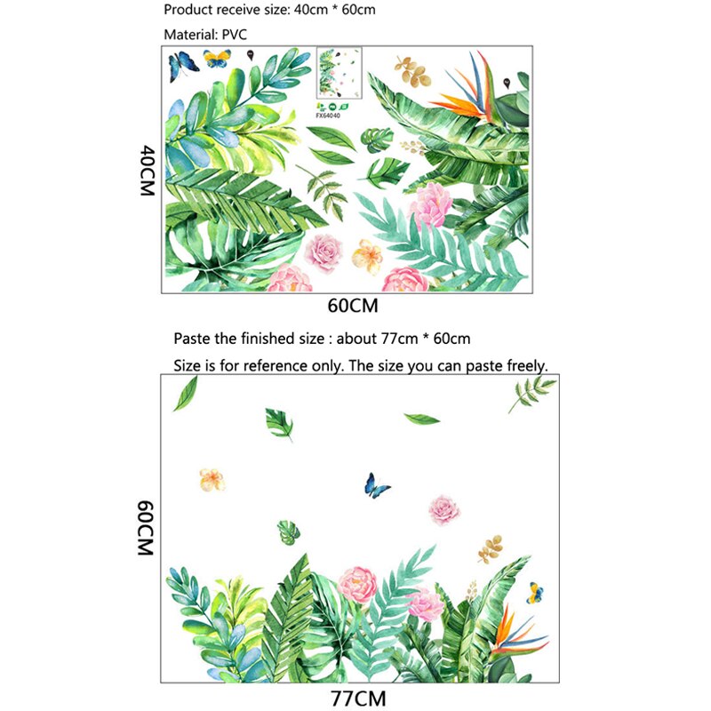 Butterfly flowers baseboard Wall Sticker Children'... – Grandado