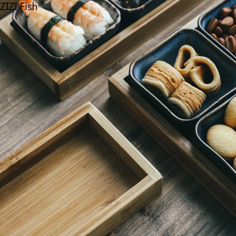 Japanese-style Ceramic Grid Snack Platter Home Sna... – Vicedeal