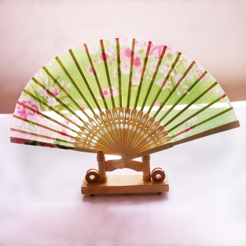 ladies gauze fan ladies gauze maid folding fan Chi... – Grandado