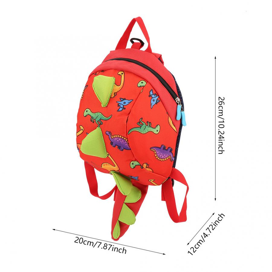 Kids Leash Dinosaur Print Shoulder Backpack Kids C... – Vicedeal
