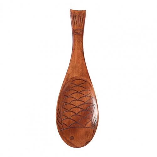 Kitchen Fish-shaped Non-stick Hand Rice Spoon Wood... – Grandado
