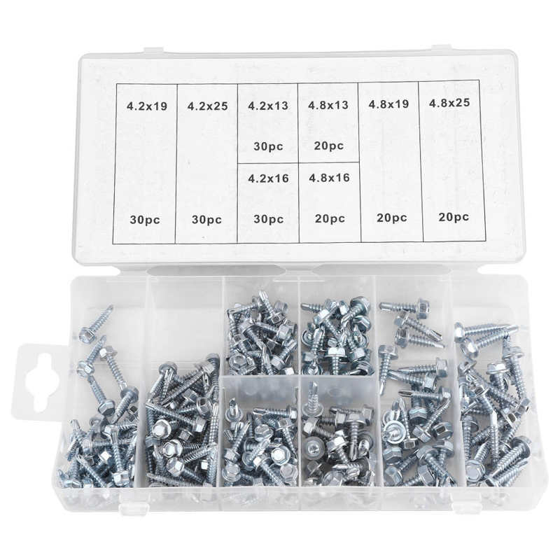 200pcs Durable Metal Self Tapping Drill Screws Ass... – Grandado
