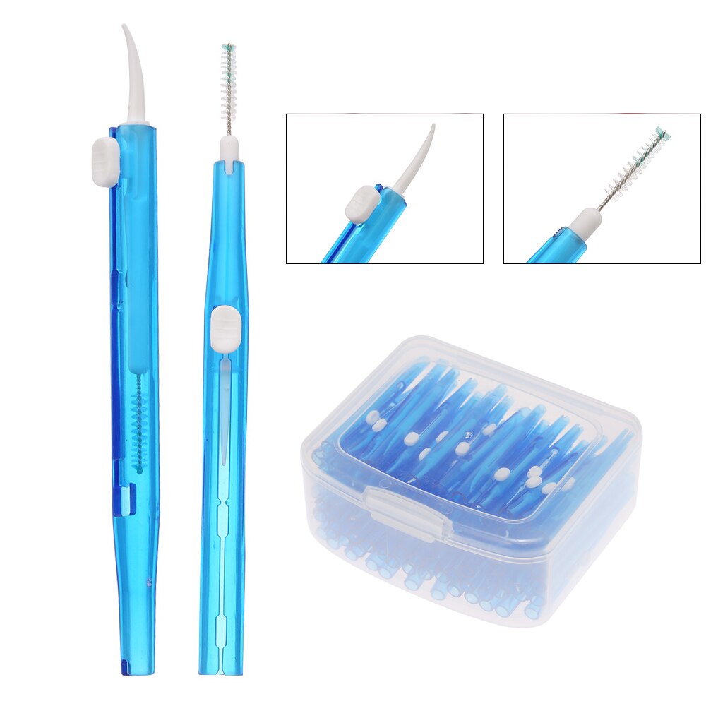 80pcs Toothpick Interdental Brush Double-ended Tee... – Vicedeal