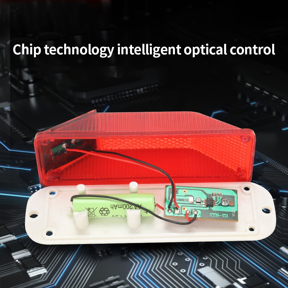 Signal Night Driving Driveways Solar Powered Warni... – Grandado