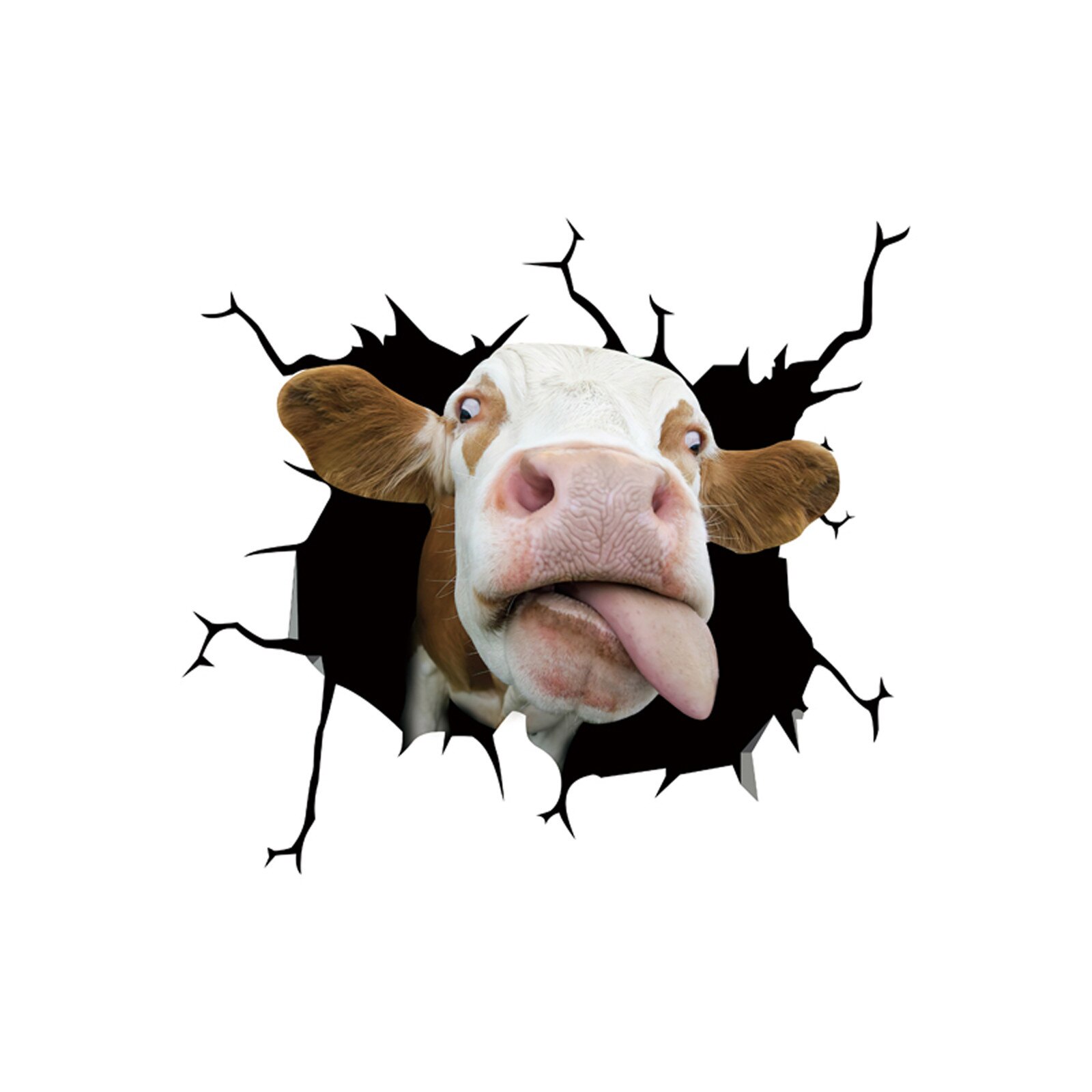 Cow Cattle Bull Dog Car Sticker Pet Funny Puppy Lo... – Grandado Cow Cattle Bull Dog Car Sticker Pet Funny Puppy Lo... – Grandado