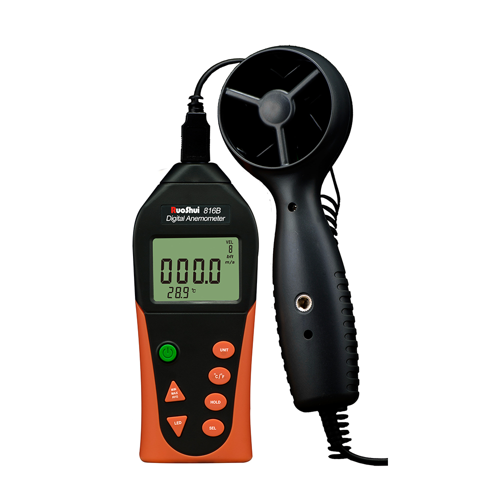 RuoShui 816B Anemometer Portable digital Thermomet... – Grandado