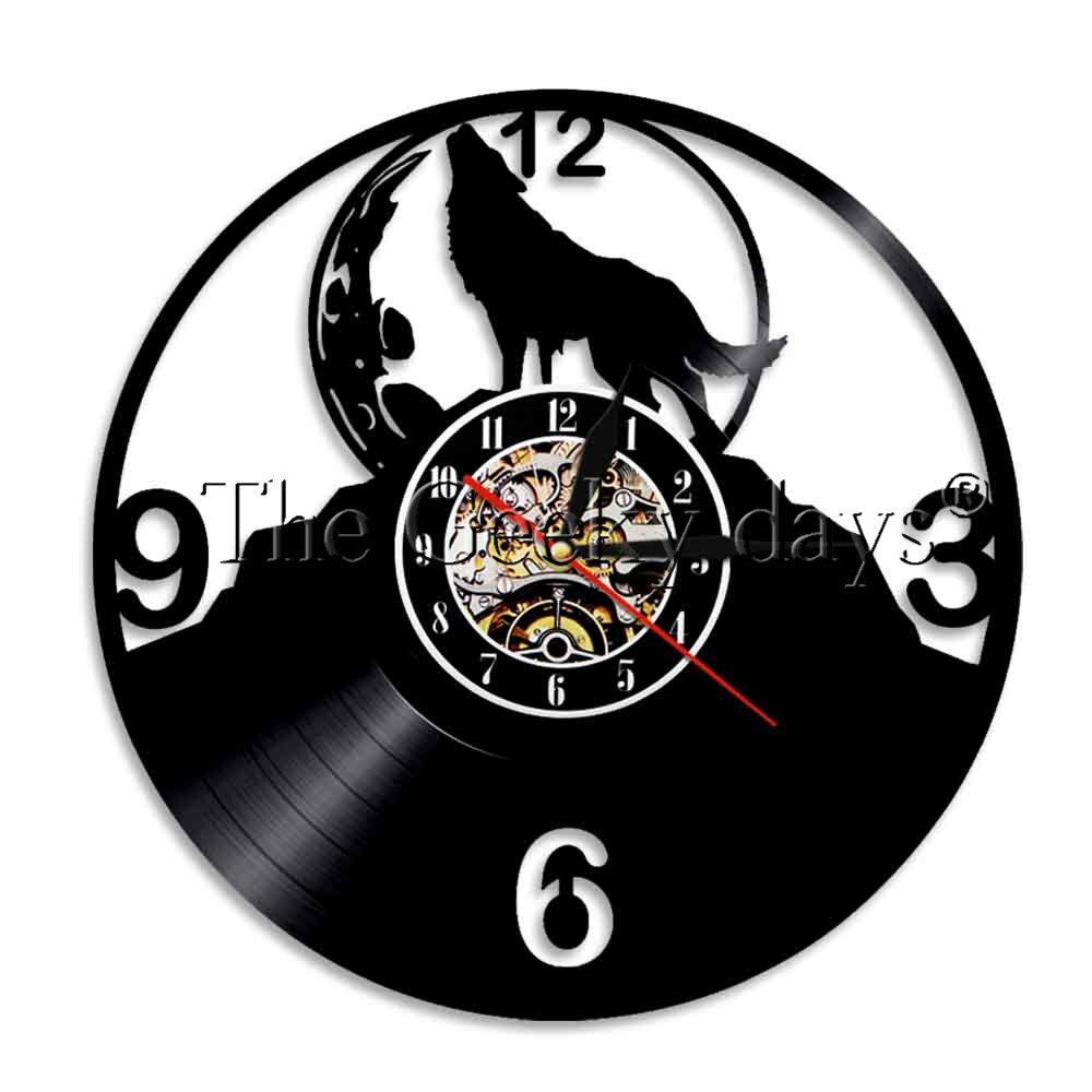 1Piece Wolf Howling Silhouette LED Night Lamp Viny... – Grandado