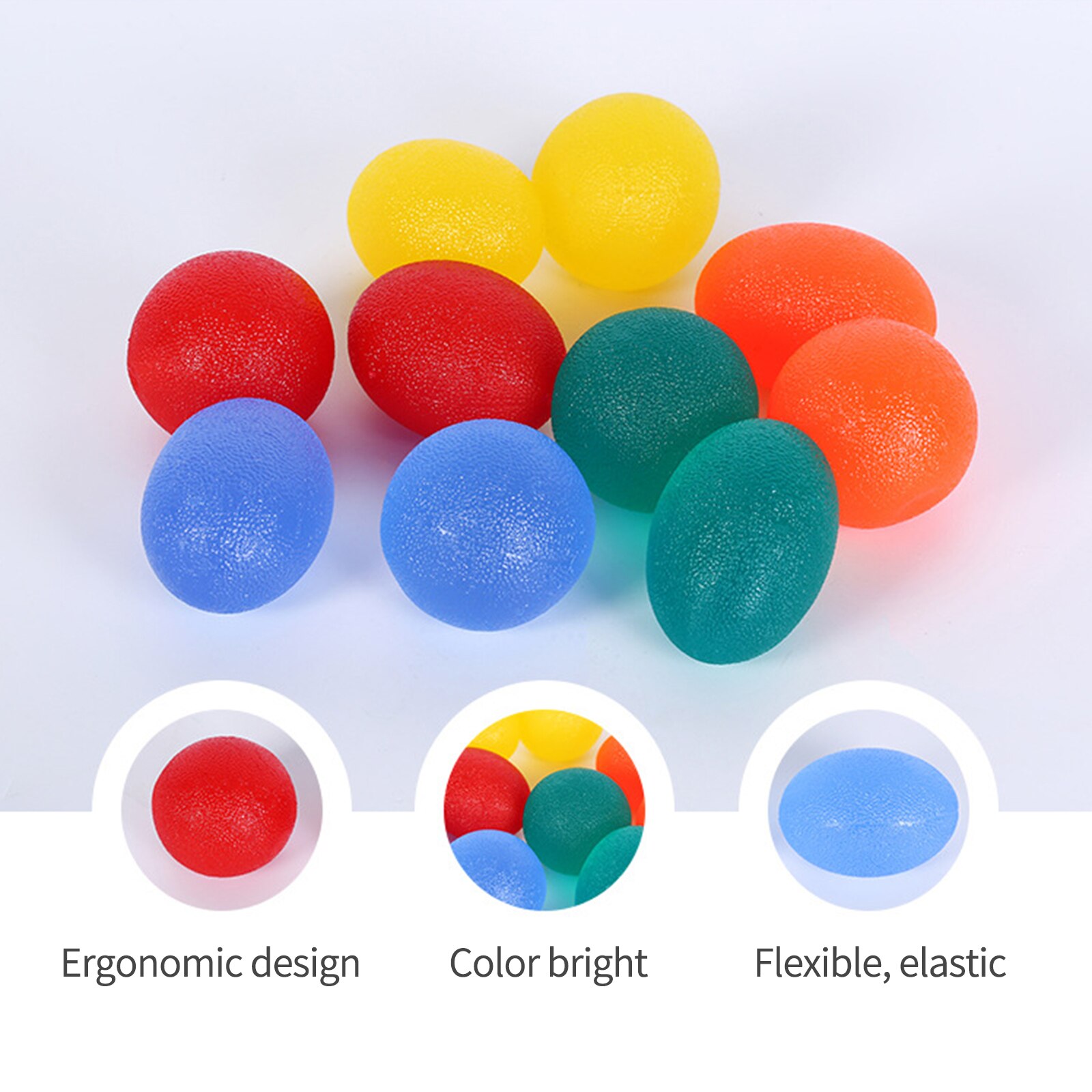 5pcs /Lot Hand Grip Ball Egg Men Women Gym Fitness... – Grandado