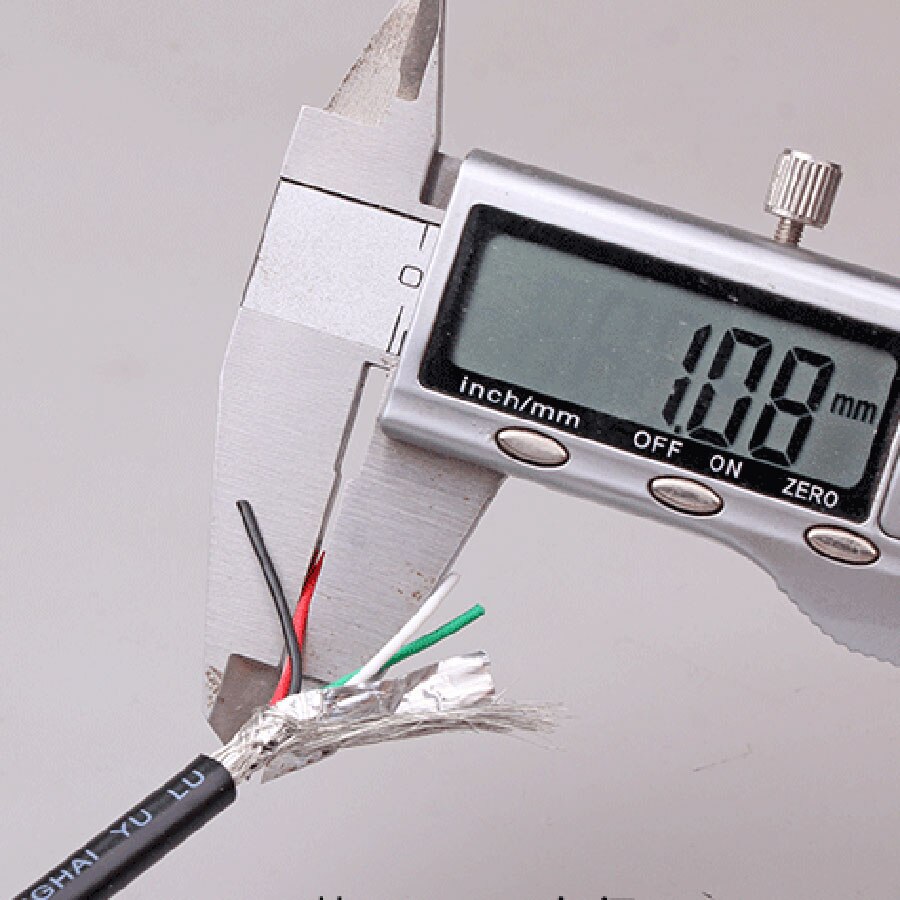 1m 4X24AWG 5A Double-shielded Data Cable Control L... – Vicedeal