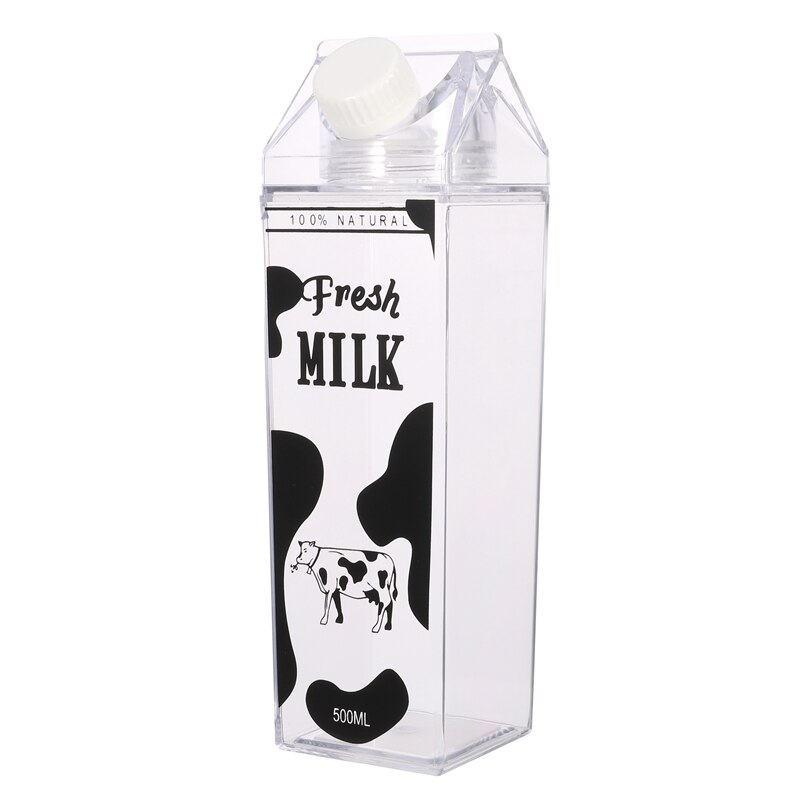 500ML Cow Milk Carton Water BottleJuicing Bottles ... – Grandado