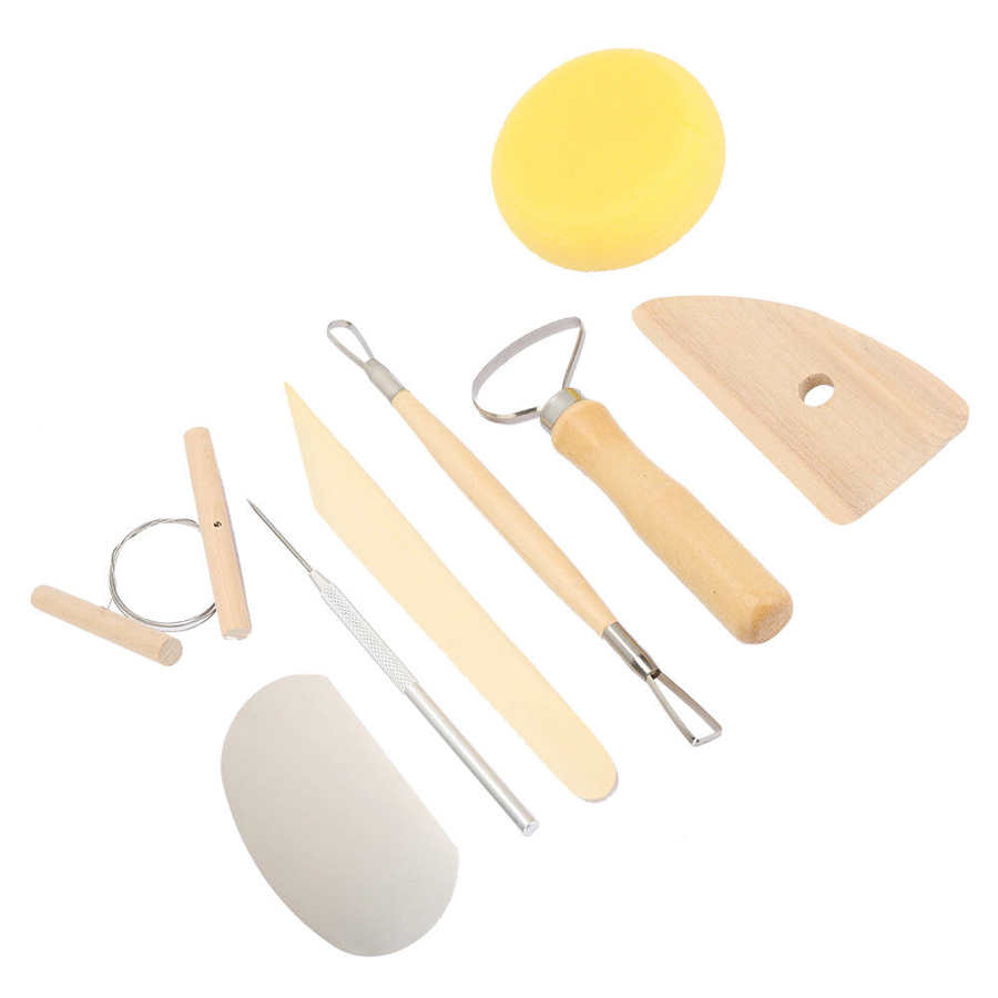 8PC DIY Art Crafts Pottery Sculpting Set Clay Carv... – Grandado