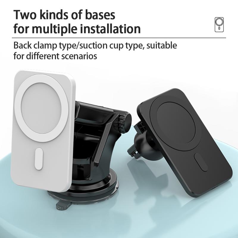 15W Magnetic Car Charger Wireless Charging Stand A... – Grandado