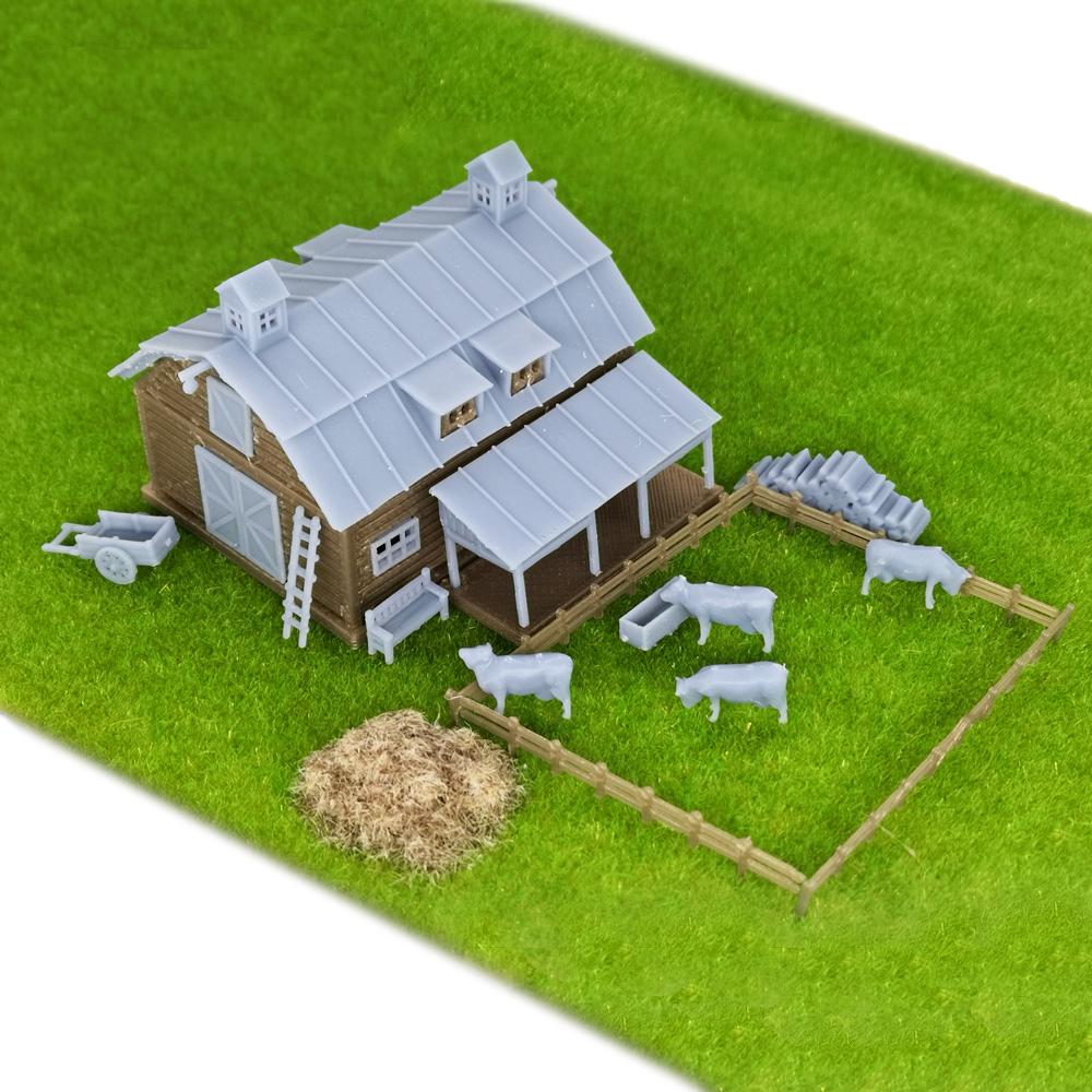 Outland Models Country Farm Barn w Accessories Z S... – Grandado