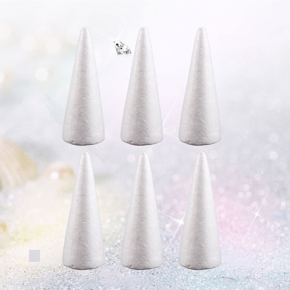 Handmade Craft White Funny DIY Foam Cone Education... – Grandado