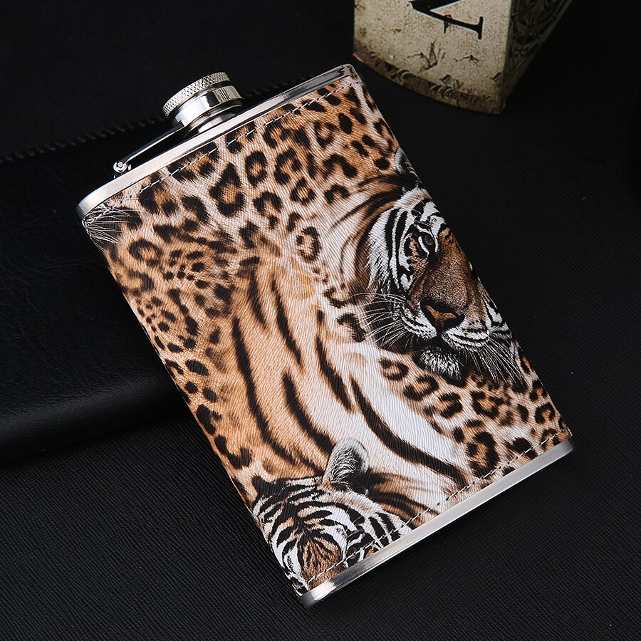 XYKIT 9oz Mini Pocket Whiskey Flask Tiger Printing... – Vicedeal