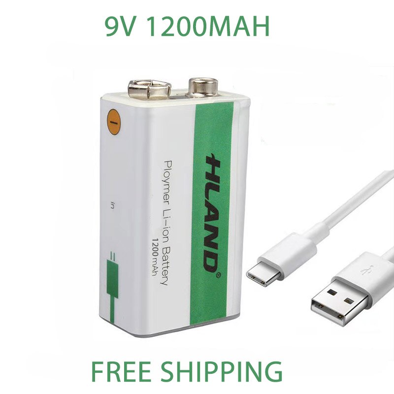 USB cycle charging battery 9V 1200mAH is suitable ... – Grandado