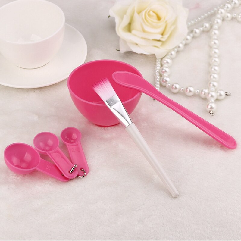 4 In 1 Diy Facial Mask Mixing Bowl Brush Spoon Sti... – Grandado