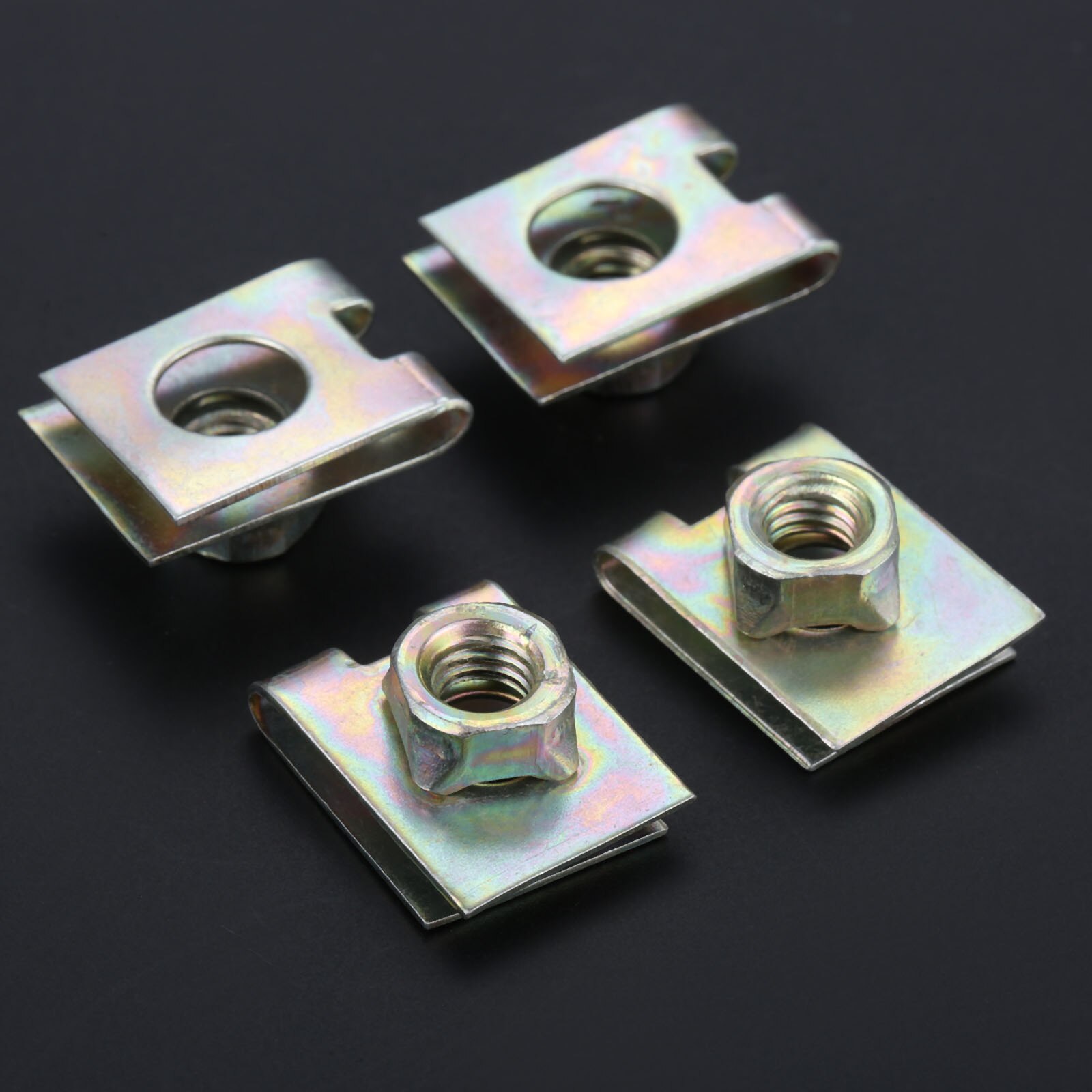 Yetaha 20Pcs Metal Spring U-Type Plate Nut Speed C... – Grandado