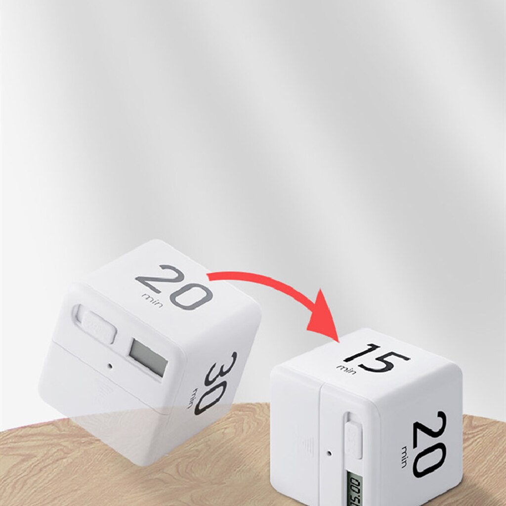 Cube Timer Alarm Clock for Study Workout Timer w/ ... – Grandado