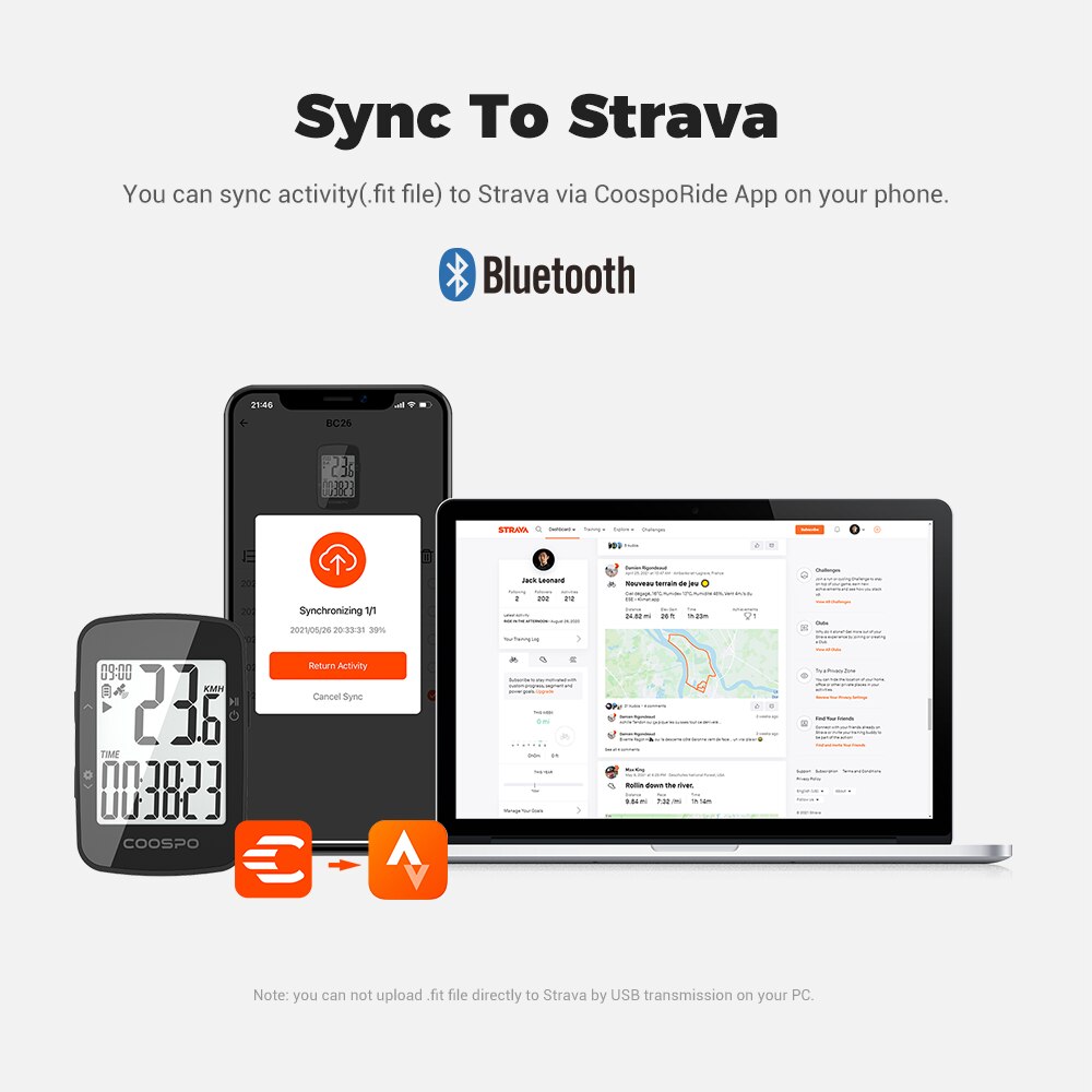 CooSpo BC26 Wireless Bike Computer GPS Waterproof ... – Grandado