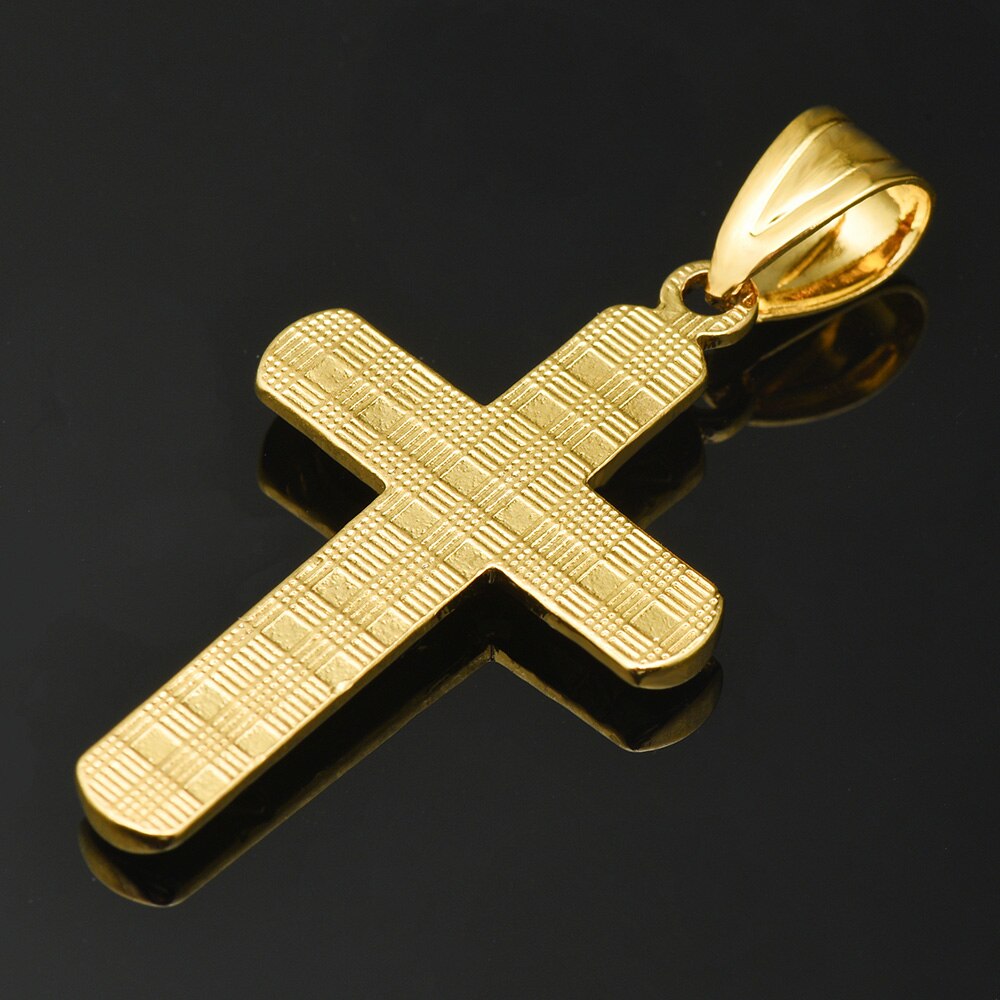 Classic INRI Christian Cross Pendant in 14k Yellow... – Grandado