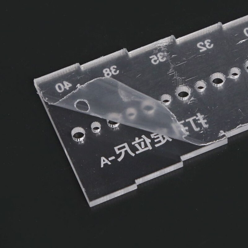 Acrylic Belt Positioning Ruler Handmade Leather Ve... – Grandado