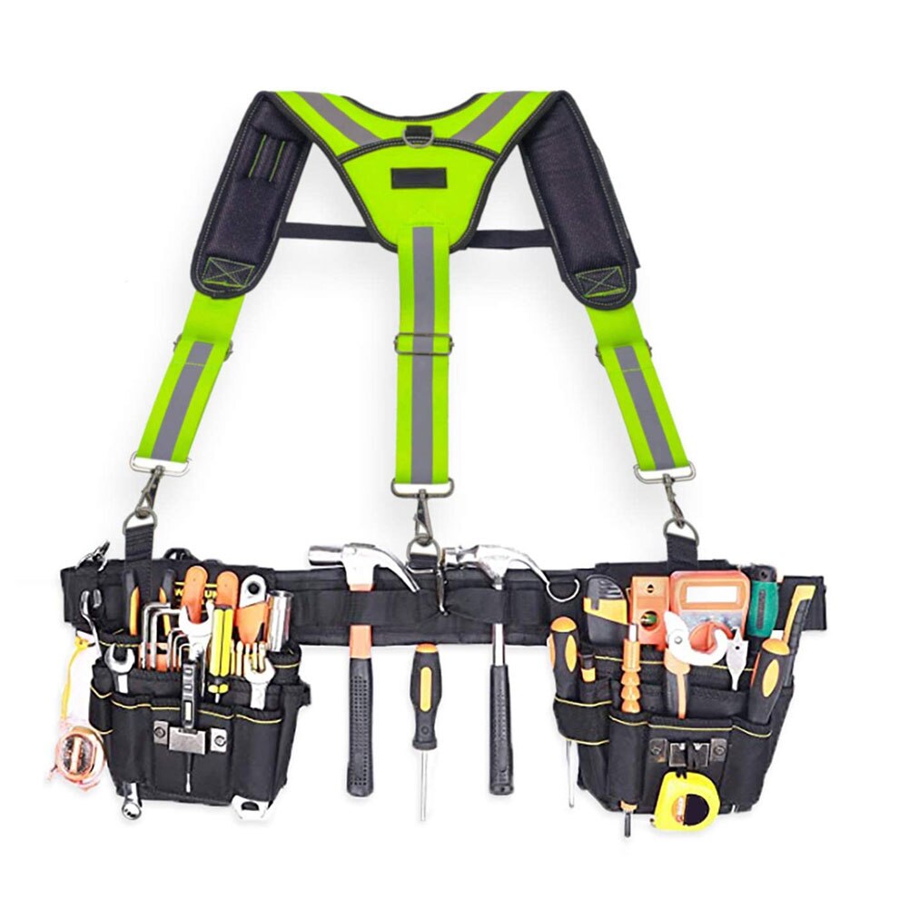 Suspenders Tool Belt Y-Type Adjustable Straps Fluo... – Vicedeal