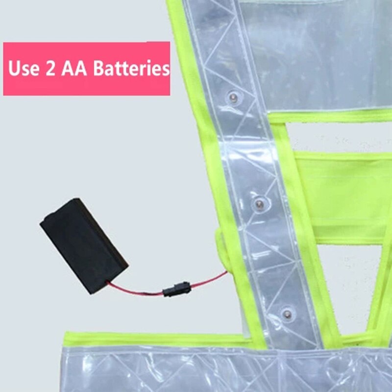 Safety Led Vest Reflective Led Vest Safety Vest Le... – Grandado
