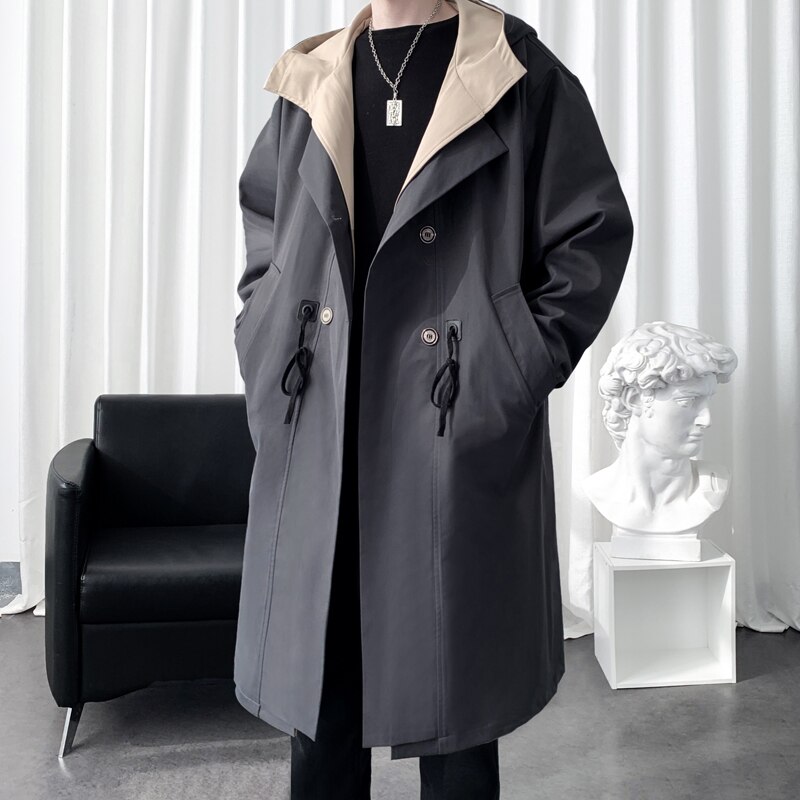 2022 Lente Kapmantel Mannen Jas Mode Trenchcoat, h... – Vicedeal
