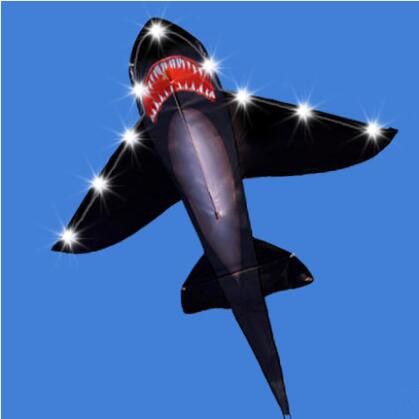 Outdoor Fun Sports LED Shark Kite With Lights Good... – Vicedeal