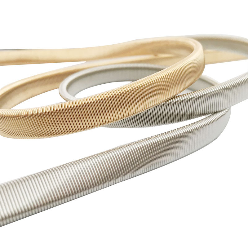 Elastisk stretch dame midje belter for kjoler gull... – Vicedeal