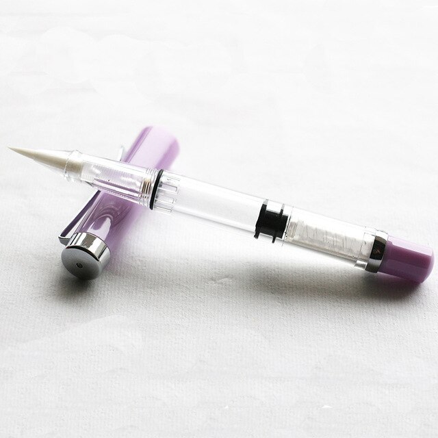 Fountain Style Transparent Brush Pen Refillable In... – Vicedeal
