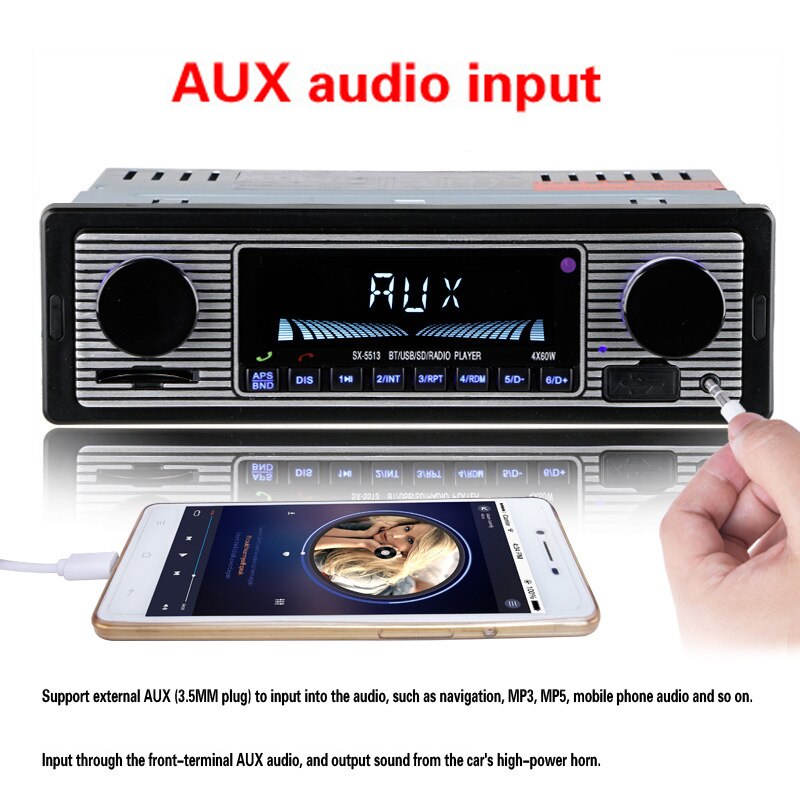 Car Bluetooth Radio Mp3Player Stereo Usb Aux Class... – Vicedeal