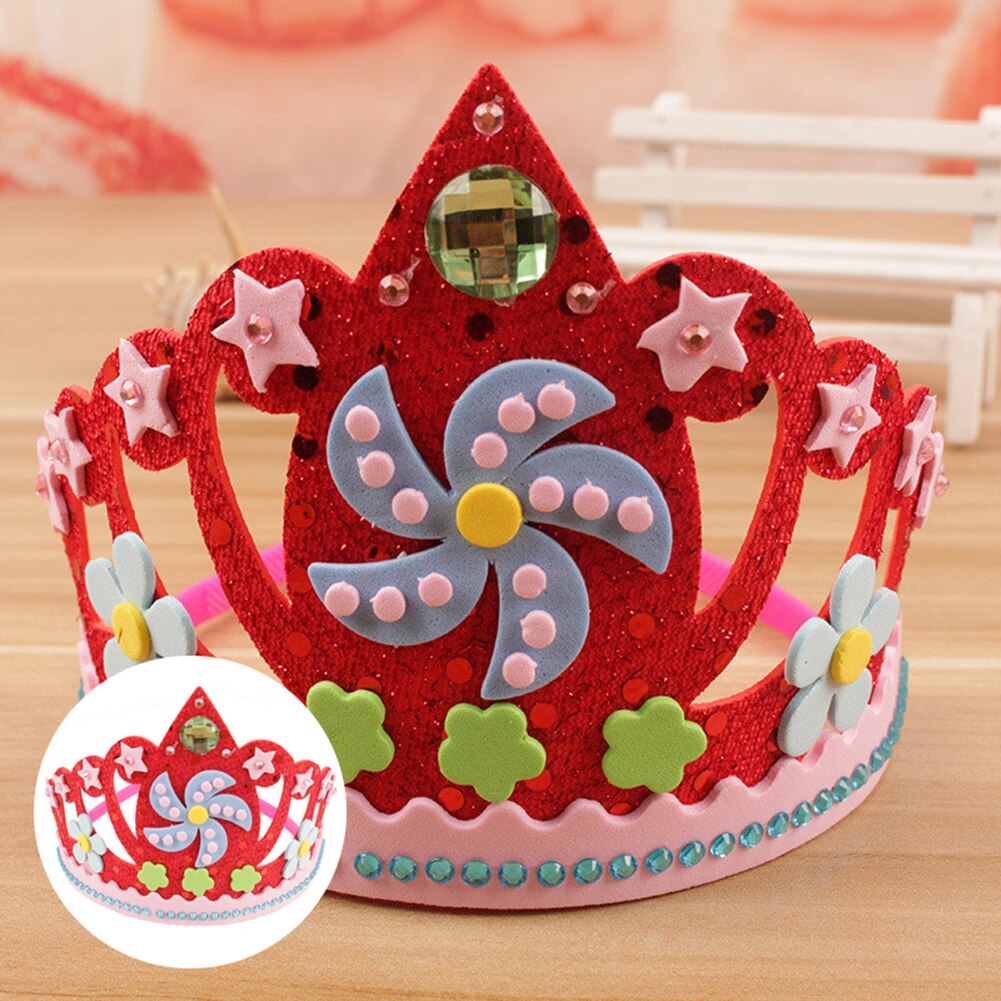 Foam Paper sequins Crown Creatived Flowers Stars P... – Grandado