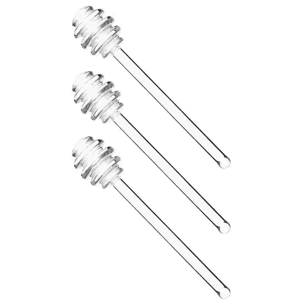 3Pcs Glass Honey Dipper Sticks Honey Stirrer Honey... – Vicedeal