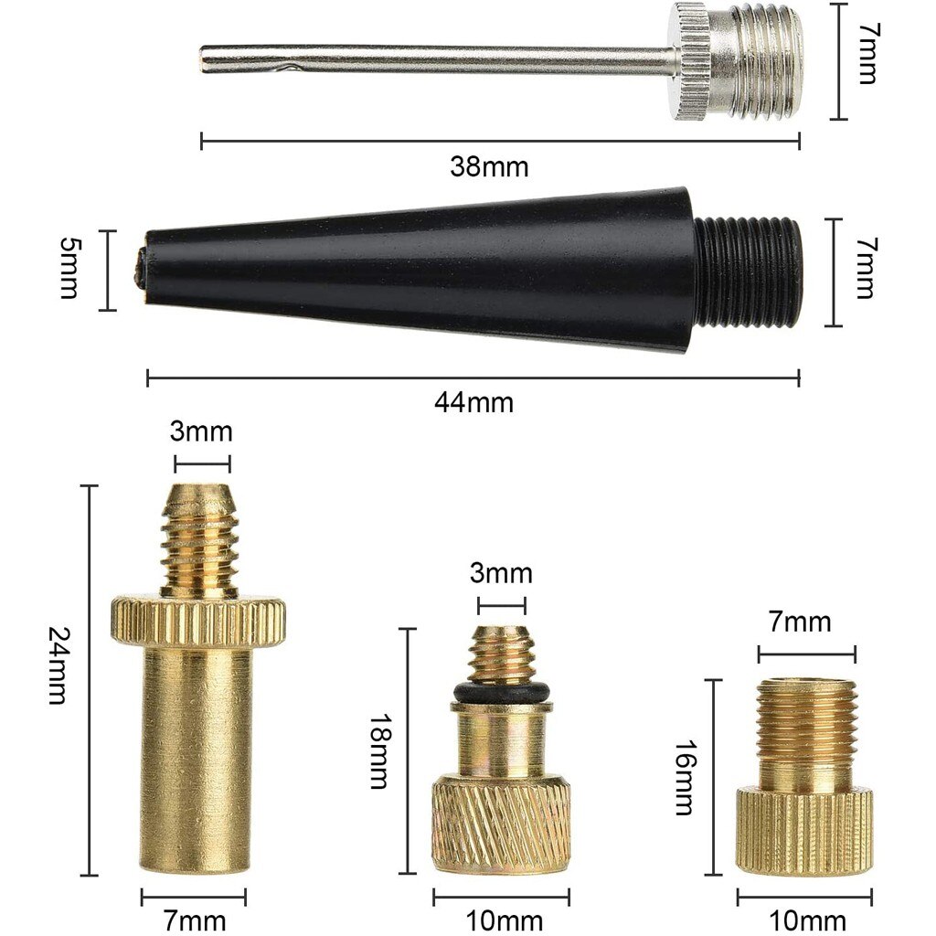 5Pc Inflator Pompen Nozzle Kit Presta Schrader Kle... – Vicedeal