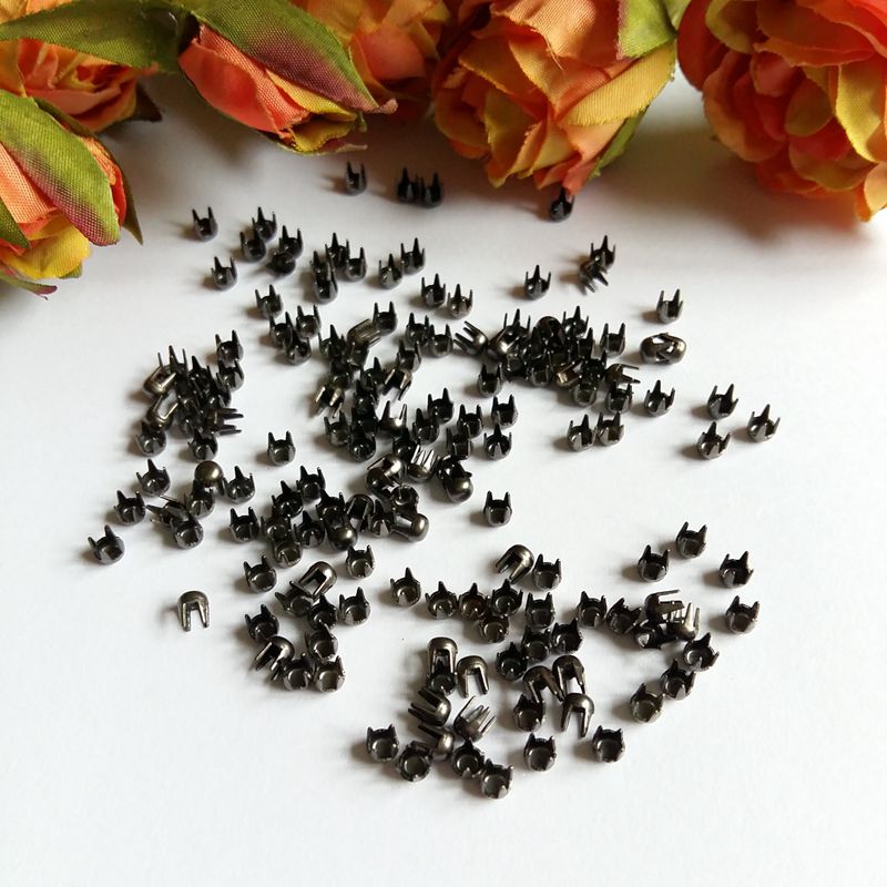 500pcs 3mm black / Silve Round Dome Rivets Spike S... – Vicedeal