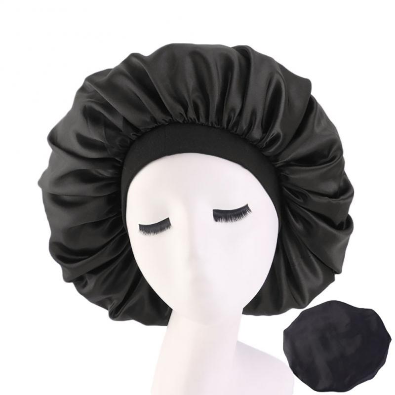 Bonnet réversible en satin pour les cheveux, à dou... – Grandado