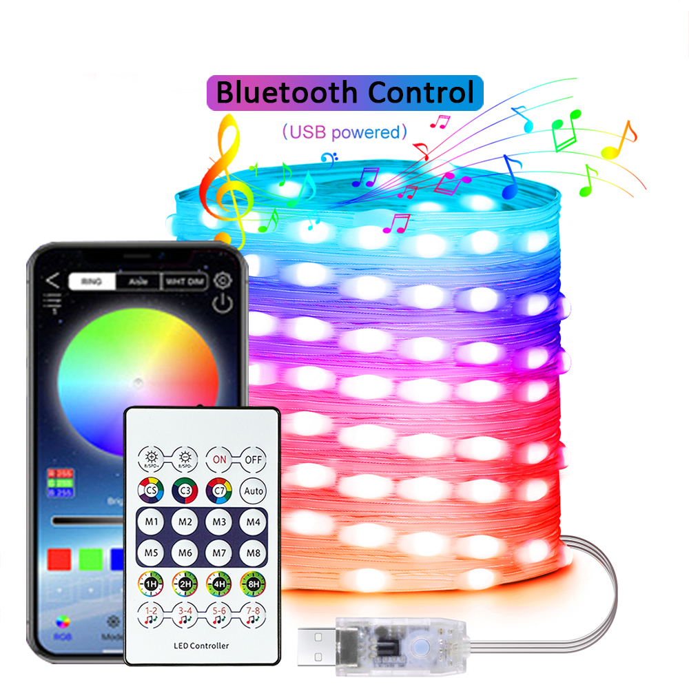 5M/10M/15M/20M USB-aangedreven Fairy Lichtslingers... – Vicedeal