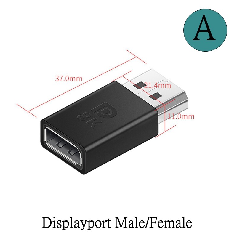 Displayport DP 1.4V To DP Mini DP Male to Female A... – Grandado